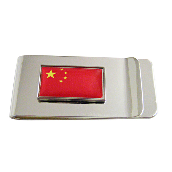 Kiola Designs | Accessories | Thin Bordered China Flag Money Clip ...